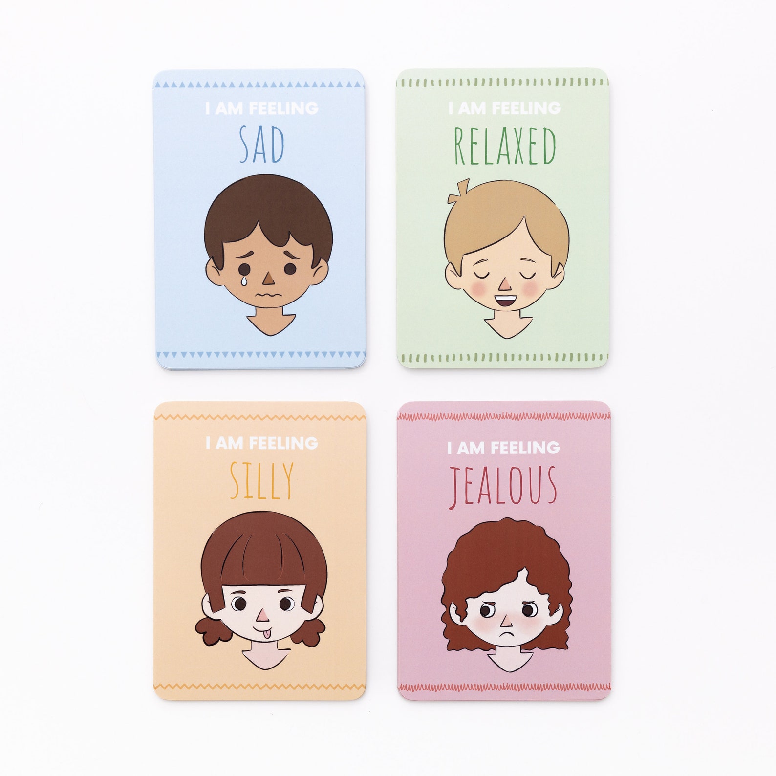 My Zones of Feelings Flash Cards Emotions Cards Zones of Regulation ...