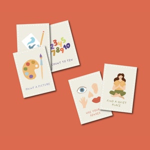 Calm Down Cards (printable) | Self-regulation Strategies | Social and ...