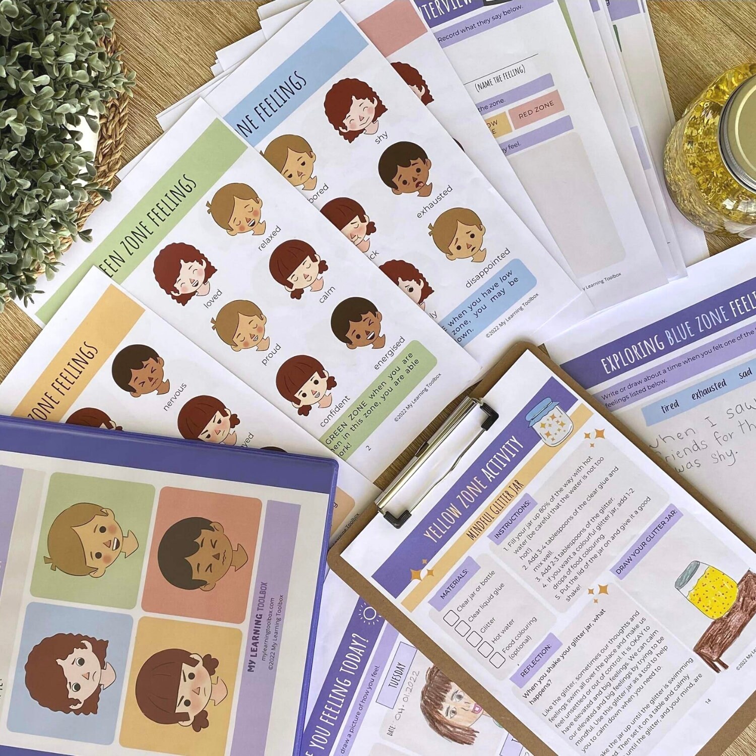 My Zones of Feelings Activity Kit (printable) | Worksheets | Zones of ...