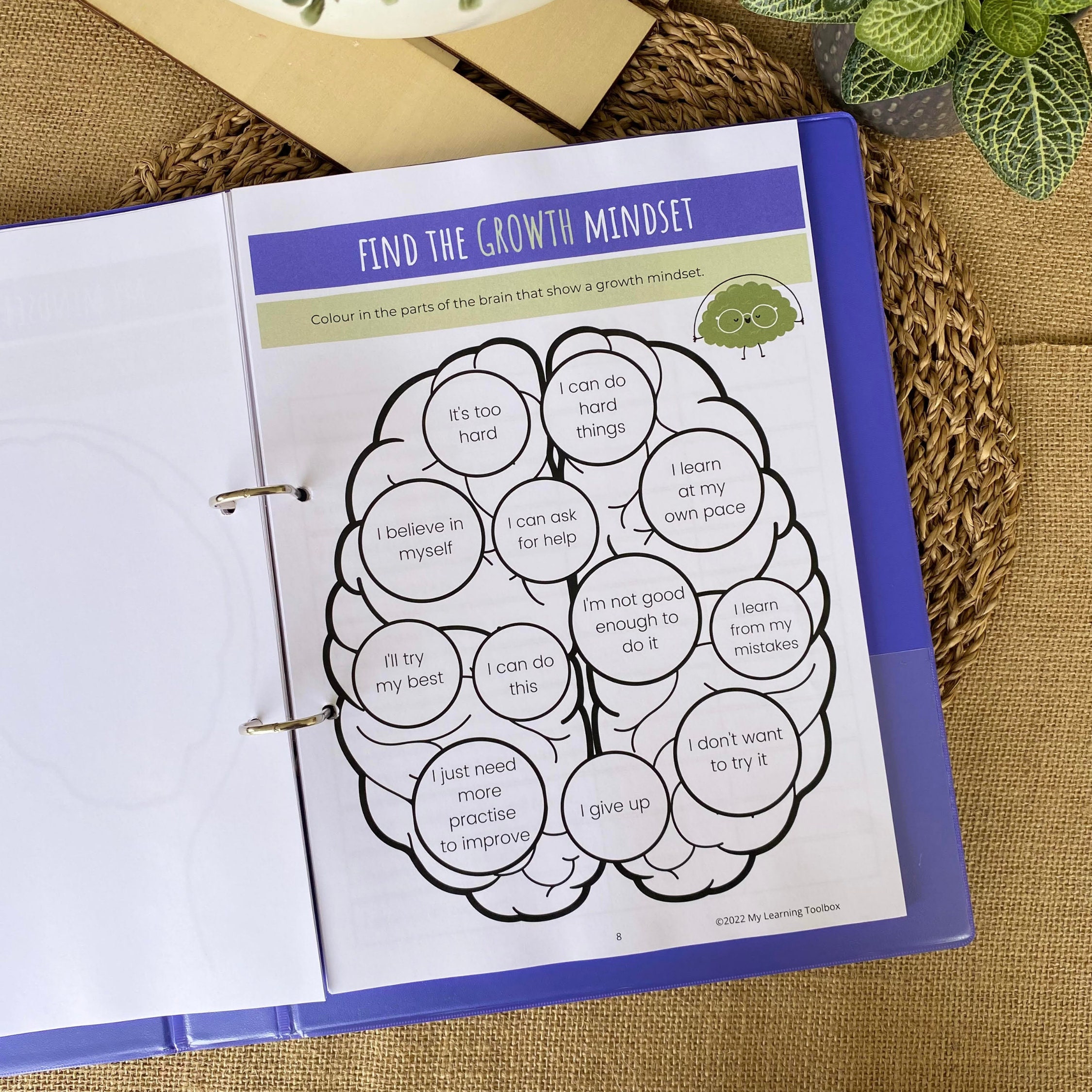 My Growth Mindset Activity Kit printable Mindset Worksheets Emotional ...