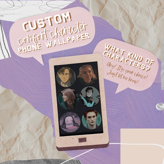 Custom Comfort Character Phone Wallpapers | Etsy