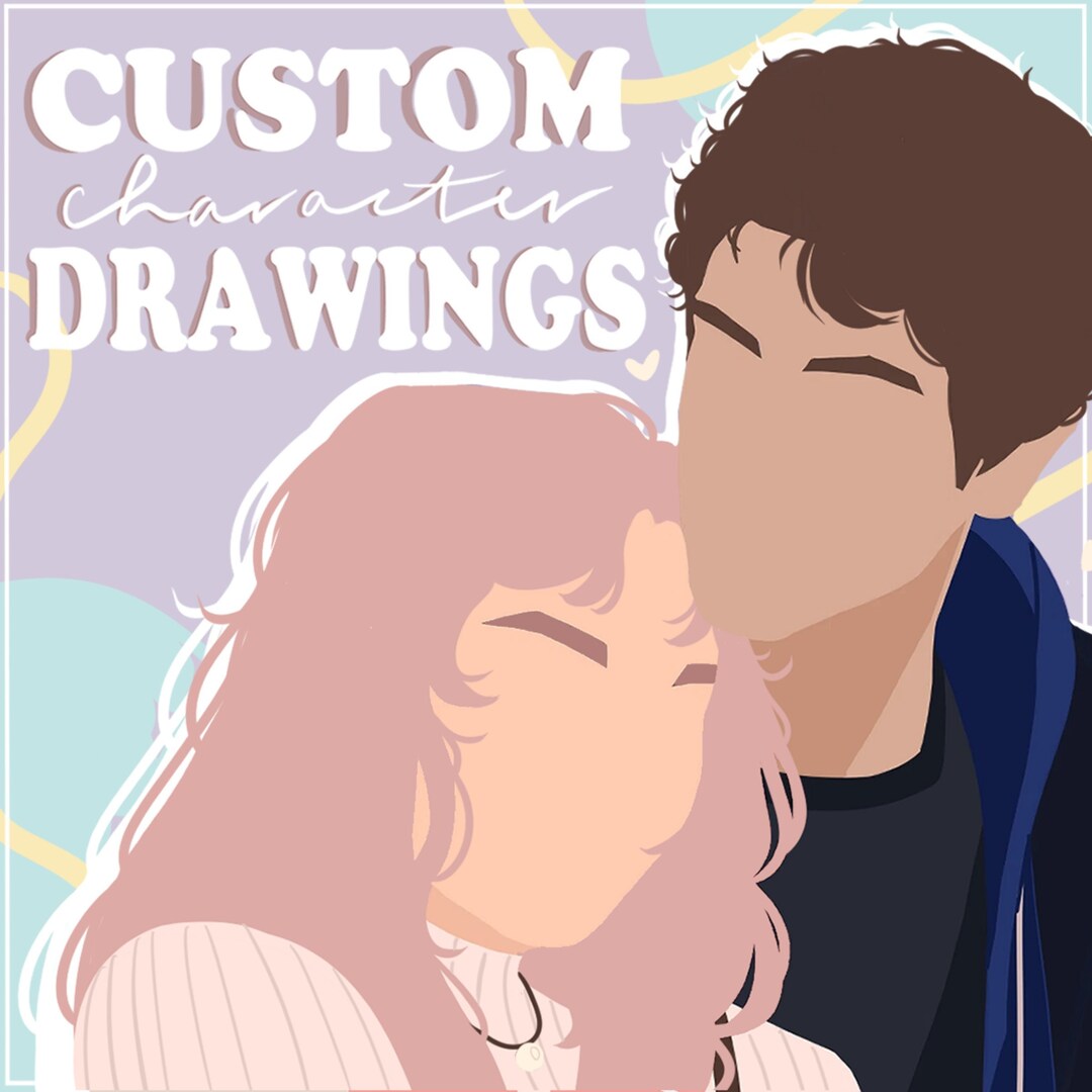 Custom Comfort Character Drawings With You! - Etsy