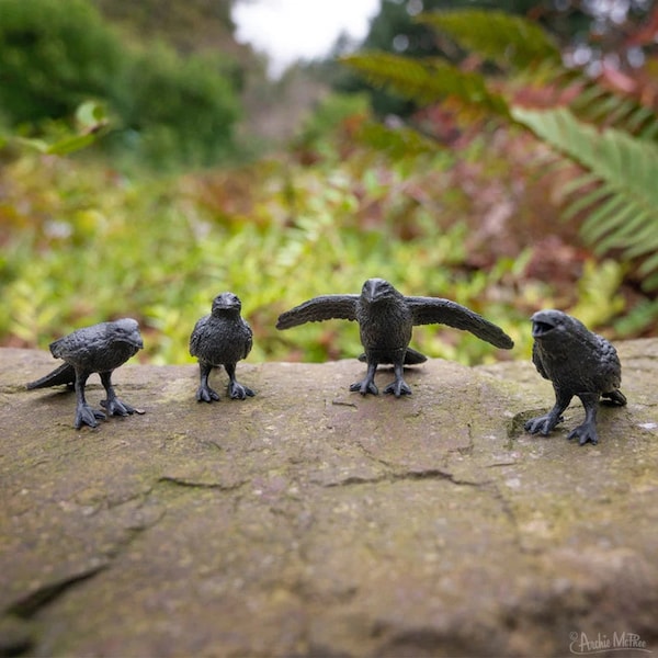 Miniature Crow - Etsy