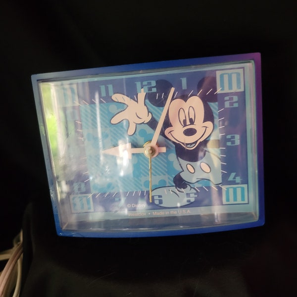 Vintage Mickey Mouse Alarm Clock - Etsy