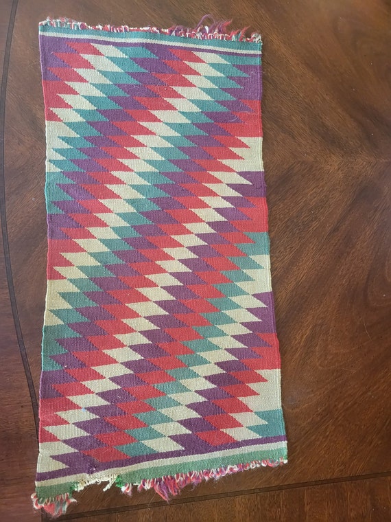 Antique Native American Navajo Rug Wall Hanging W/vintage - Etsy