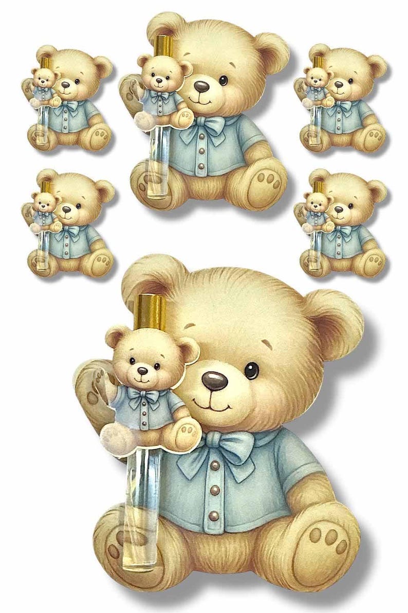 Personalized Baby Cologne Favor, Butterfly Teddy Bear or Bow Design ...
