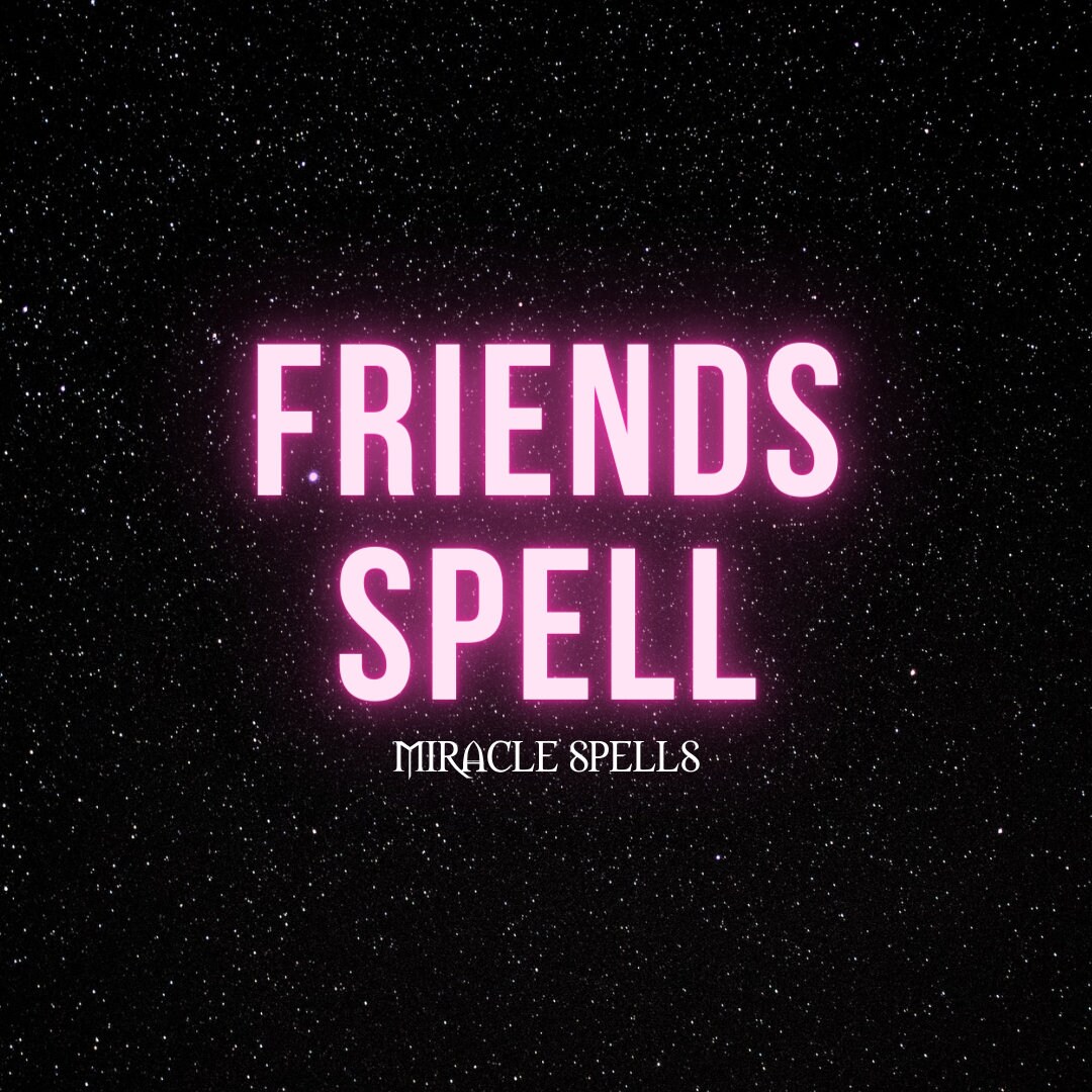 Same Day Friends Spell Witchcraft Ritual Wicca Magick - Etsy