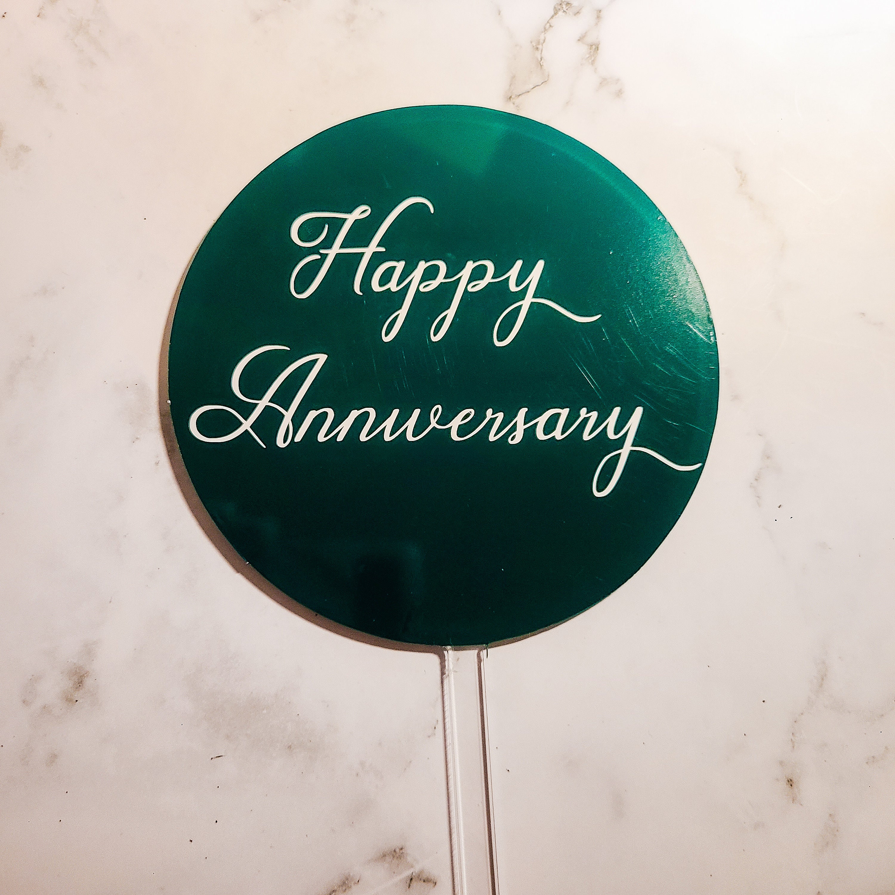 Round Custom Acrylic Cake Topperbirthday Cake Toppercustom Cake ...