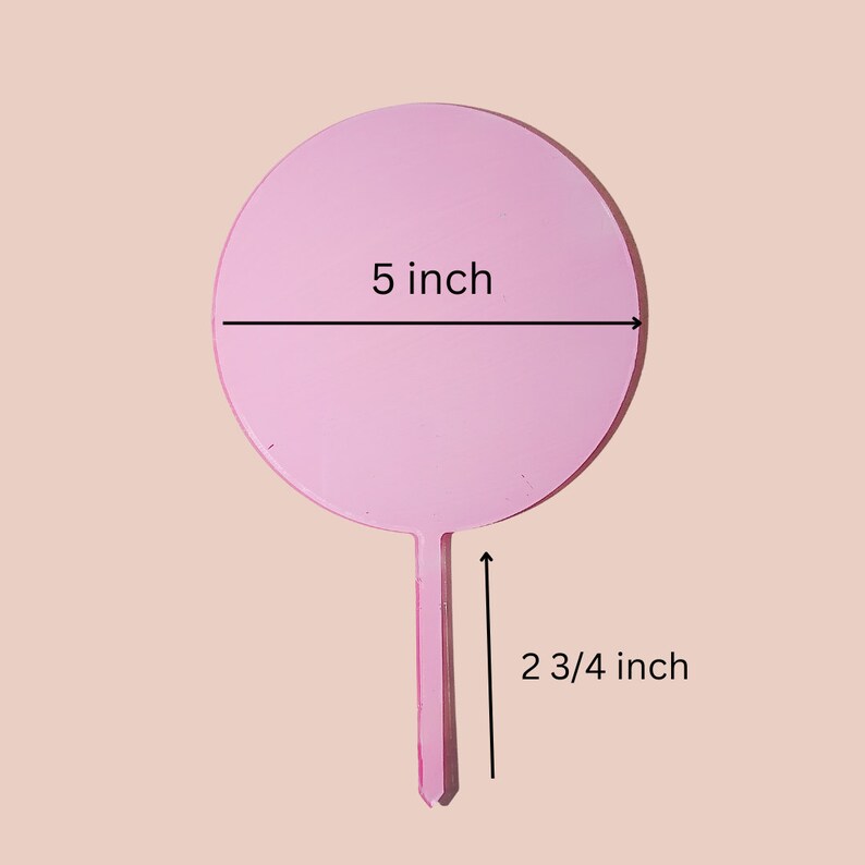 Round Custom Acrylic Cake Topperbirthday Cake Toppercustom Cake ...