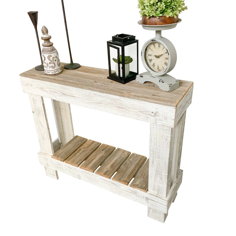Reclaimed Wood Rustic Farmhouse Console Table - Etsy