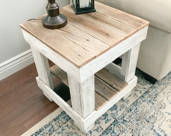 Rustic End Table | Etsy
