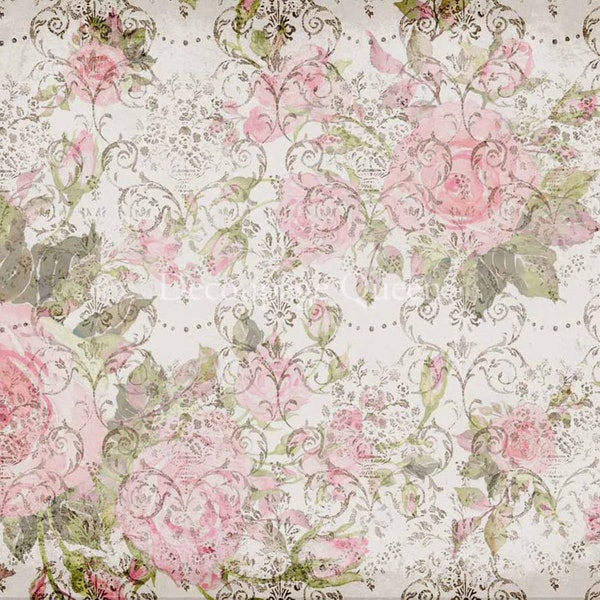 Cottage Rose Wallpaper - Etsy
