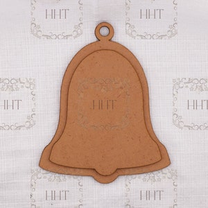 Laser Cut MDF, Holiday, Bell, Christmas Ornament, Blank, Base, Canvas ...