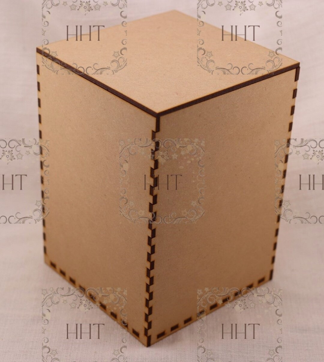Laser Cut, MDF, Basic, Box With Lid, Craft, Base, Blank, Canvas ...
