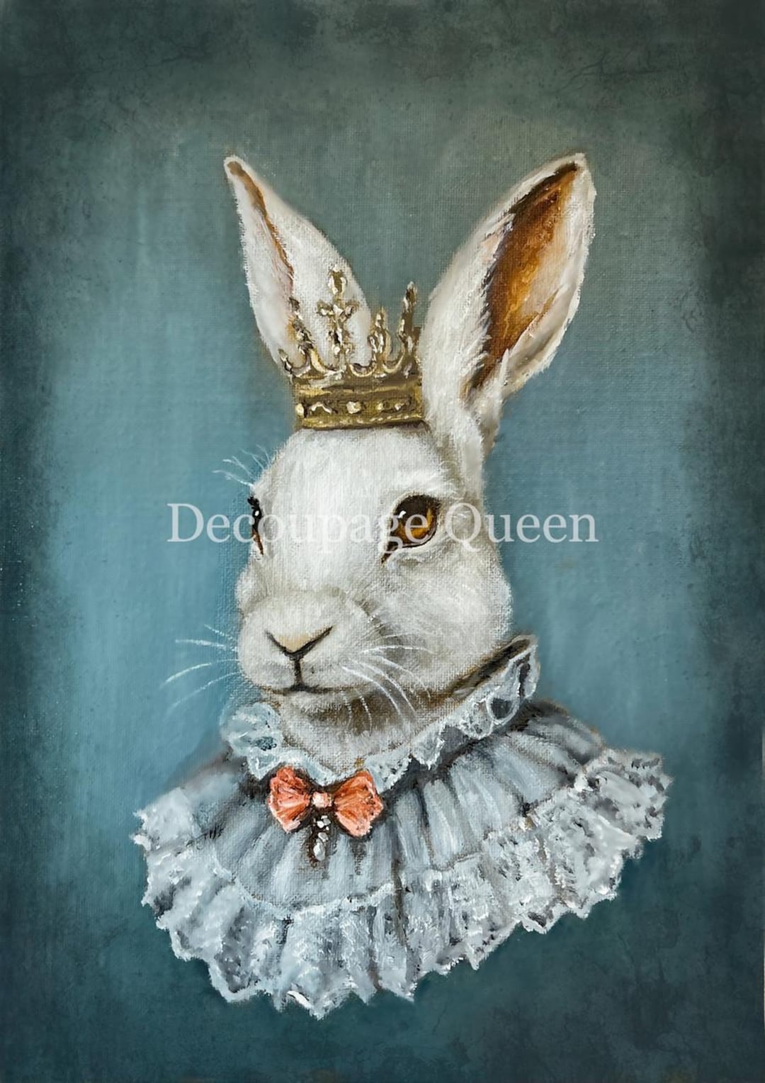 Decoupage Queen Rice Paper, 2025 Spring, Teresa Rene Art, Hand Painted ...
