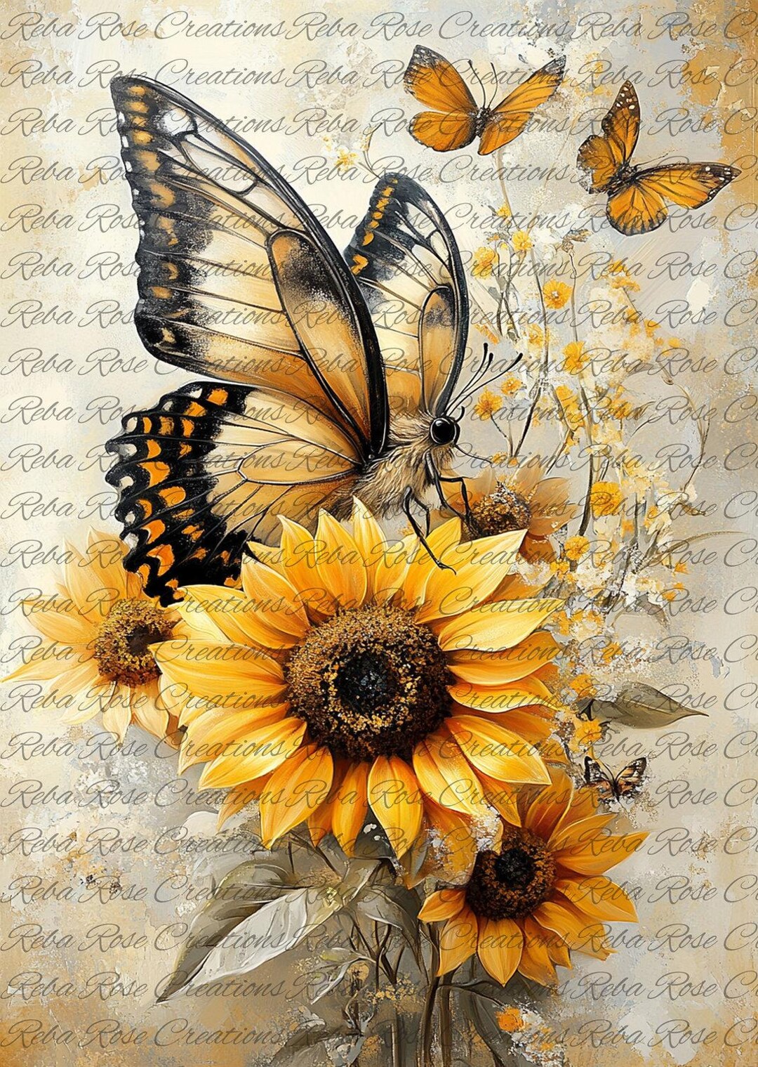 Reba Rose Creations, Rice Paper for Decoupage, Mixed Media, Floral ...