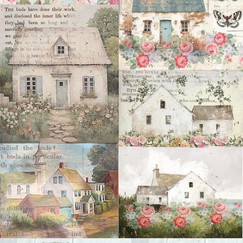 Shabby Chic Rice Paper - Etsy