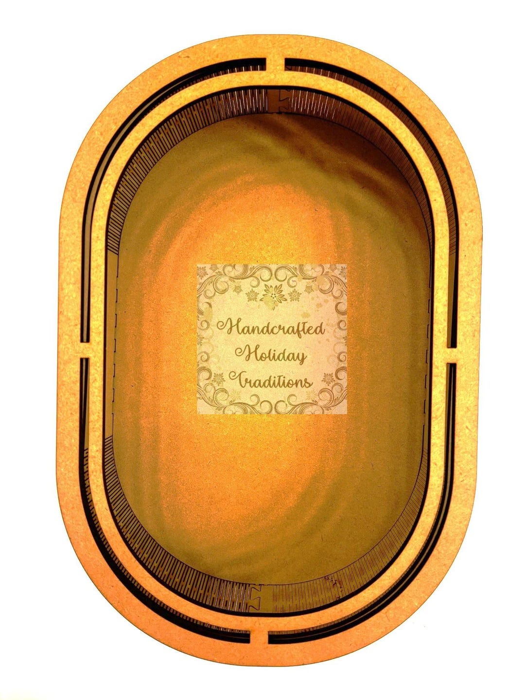 Laser Cut, MDF, Oval Shadow Box, Tray, Altered Art, Diorama, Buildable ...
