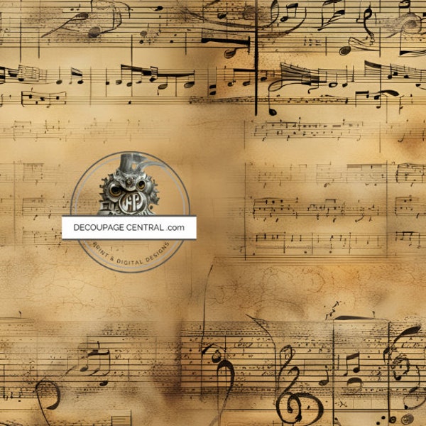 Music Decoupage - Etsy