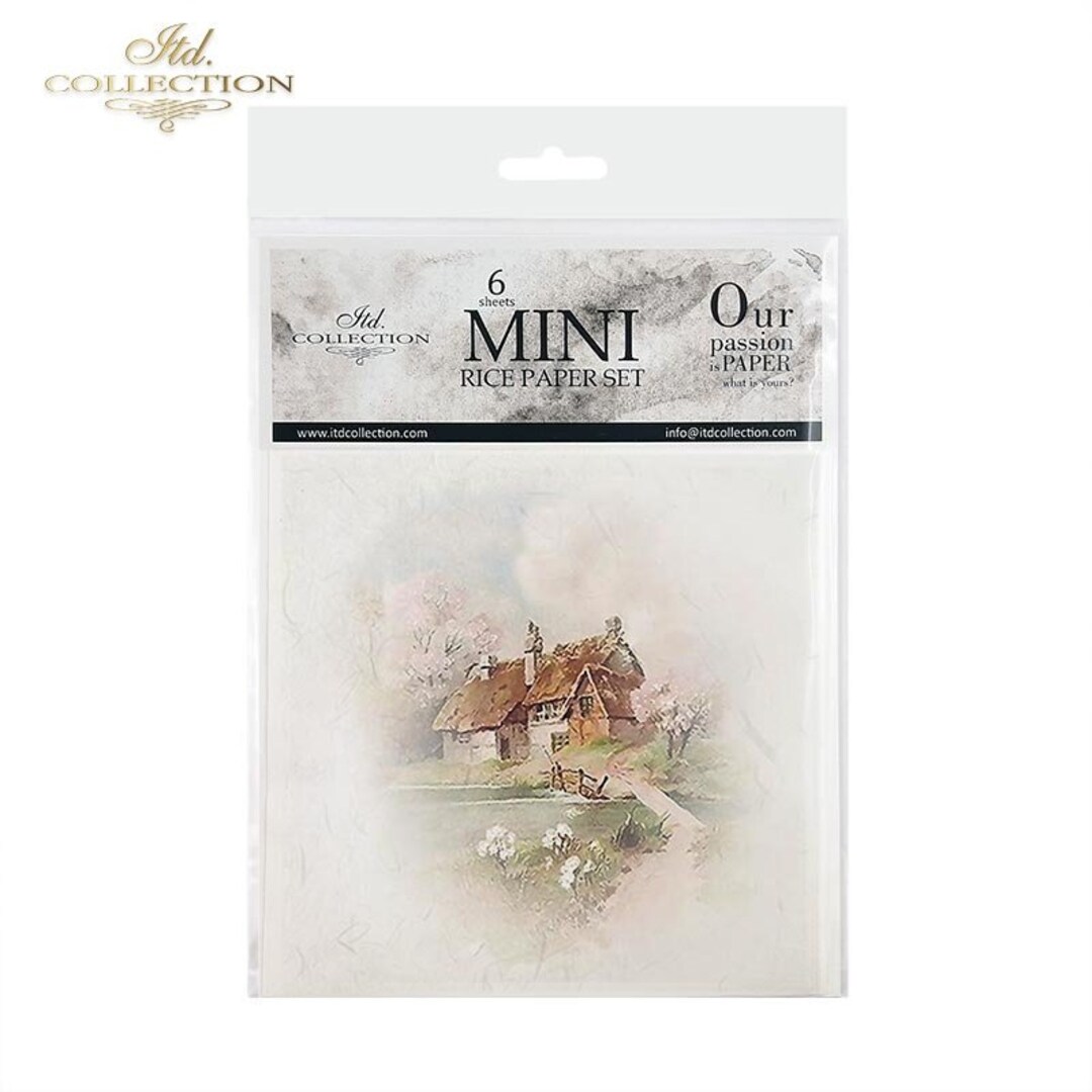 ITD Collection Rice Paper Mini Set for Decoupage RSM071, 6 Sheets of ...