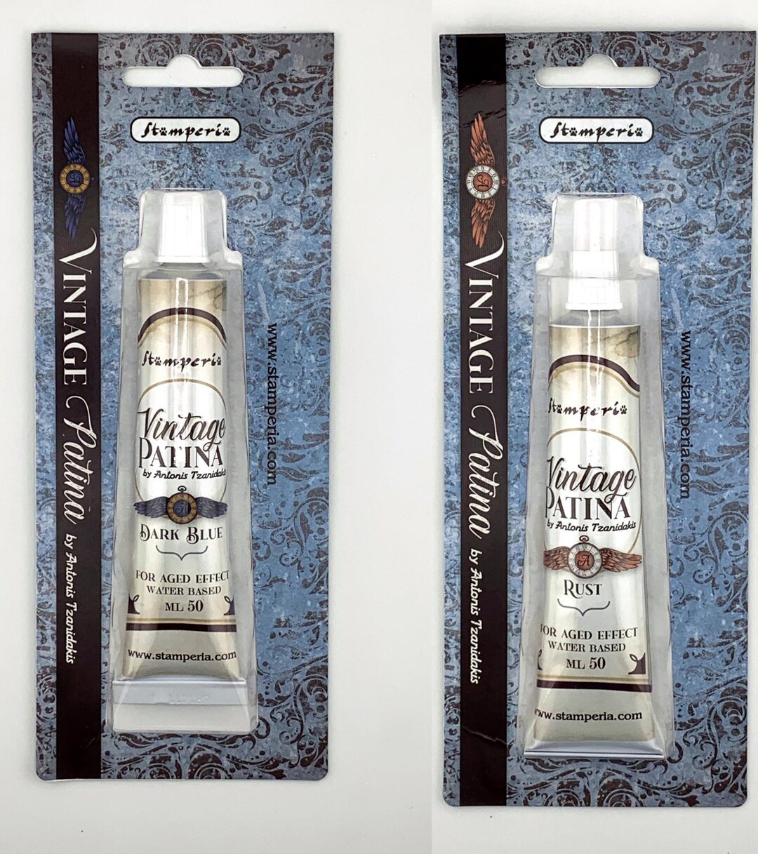Stamperia, Vintage Patina, Aged Effect, Water Based, 50 Ml, Dark Blue ...