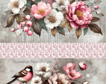 Decoupage Creatives, Rice Paper for Decoupage, Mixed Media, Spring ...