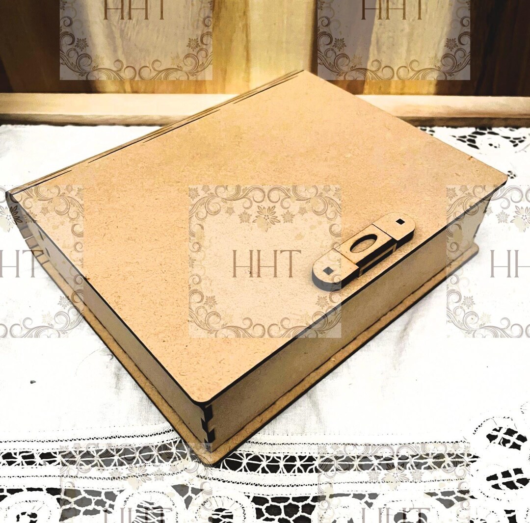 Laser Cut, MDF, Book, Box, Craft, Base, Blank, Canvas, Decoupage, Mixed ...