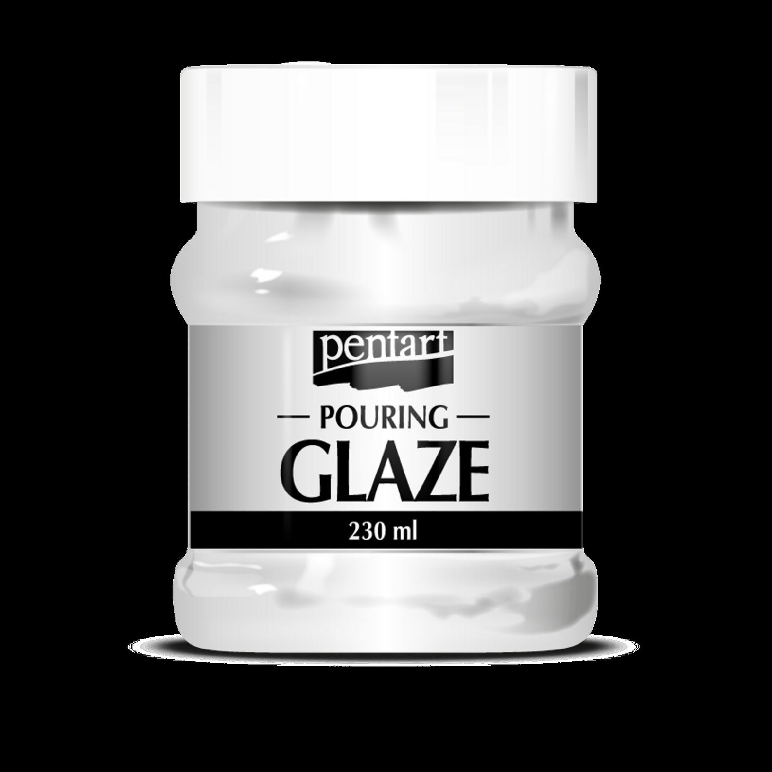 Pentart, High Gloss Pouring Glaze, Water Bases, Transparent, Self ...