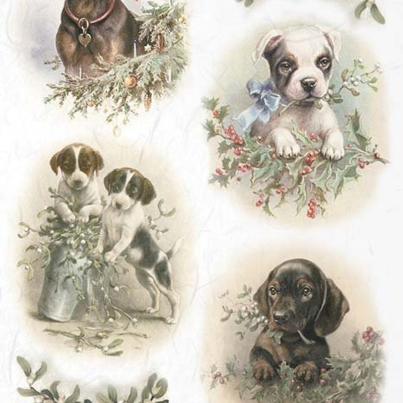 Decoupage Paper of Dogs - Etsy