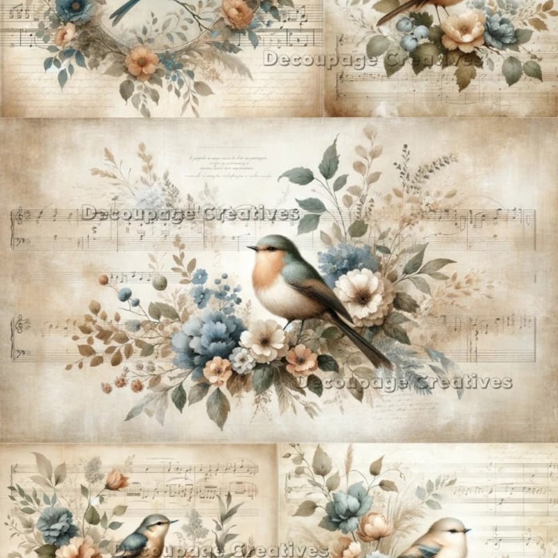 Decoupage Rice Paper - Etsy