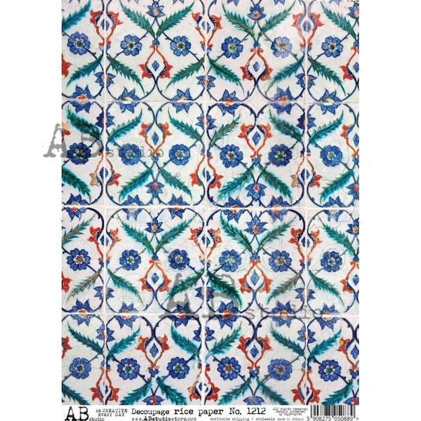 Ceramic Tiles Decoupage - Etsy