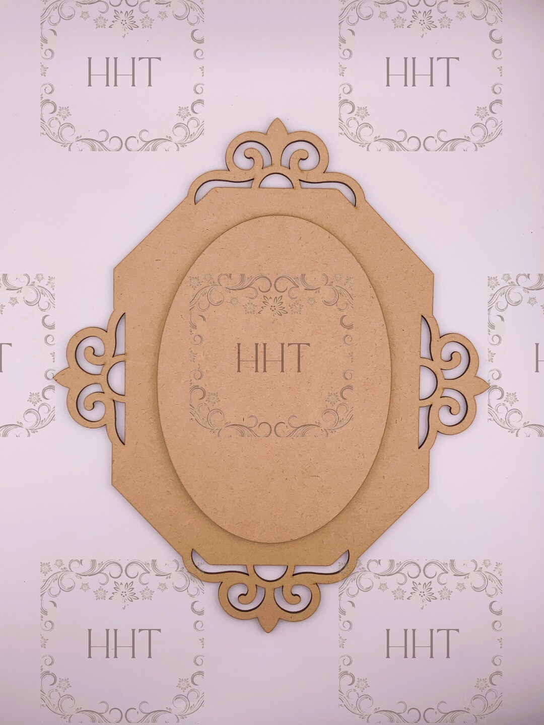 Laser Cut MDF, Vintage Style, Base, Blank, Overlay, Plaque, Panel, Wall ...