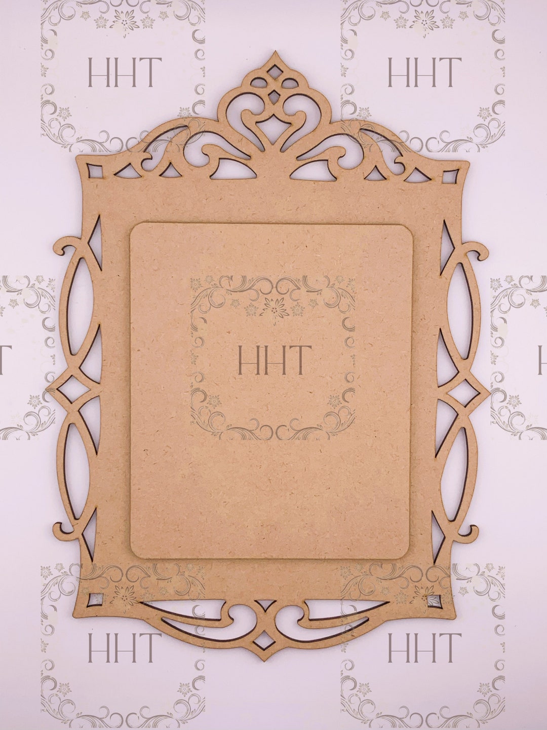 Laser Cut MDF Wood Vintage Style Decorative Plaque Panel - Etsy