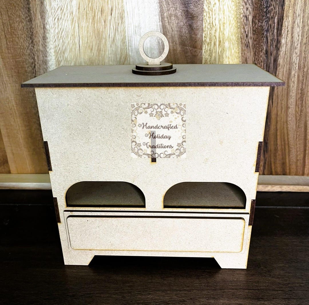 Laser Cut MDF, Tea Cabinet, Caddy, Craft, Base, Blank, Canvas ...