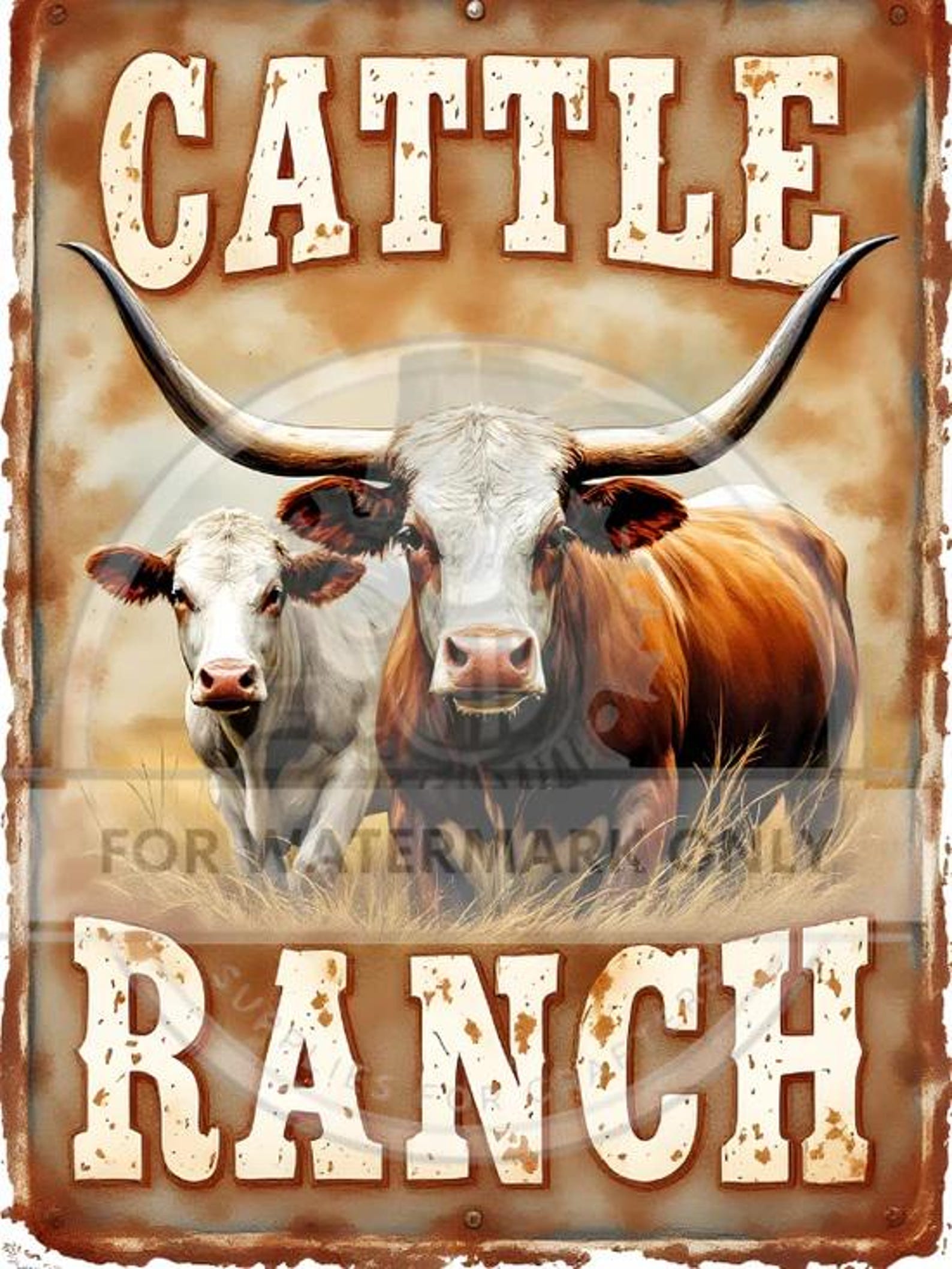 Decoupage Central, Rice Paper, Ranch, Cows, Cattle, Country, Farm ...