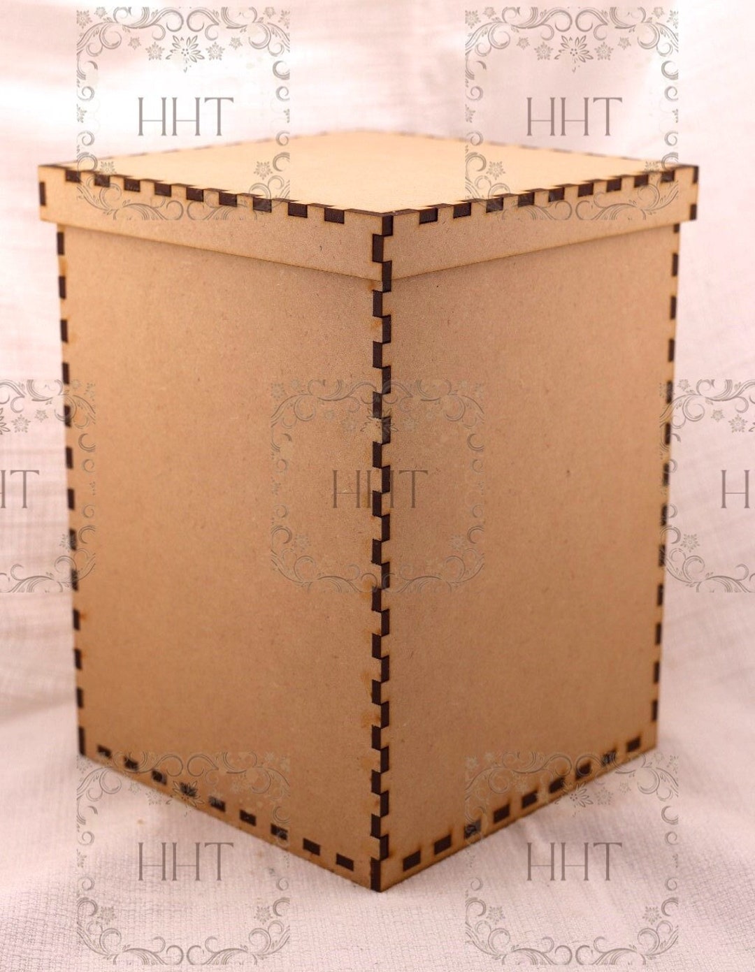 Laser Cut, MDF, Basic, Box, With Lid, Buildable Kit, Craft, Base, Blank ...