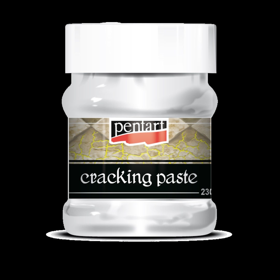 Pentart Cracking Paste, White, Cracked, Aged Effect, Water-based, 230 ...