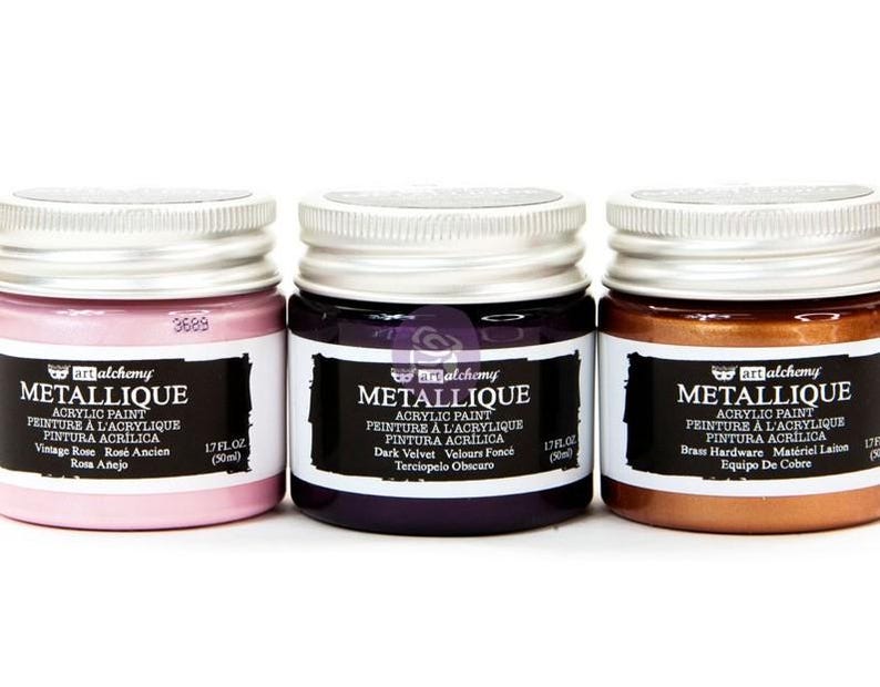 Finnabair Art Alchemy High Metallic Shine Acrylic Paint, METALLIQUE ...