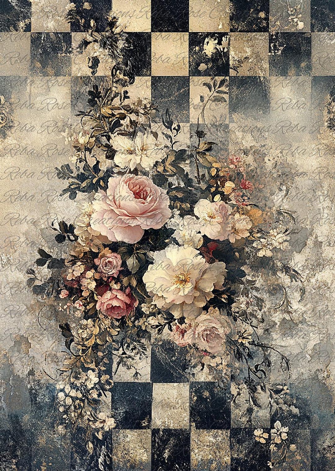 Reba Rose Creations, Rice Paper for Decoupage, Mixed Media, Roses ...