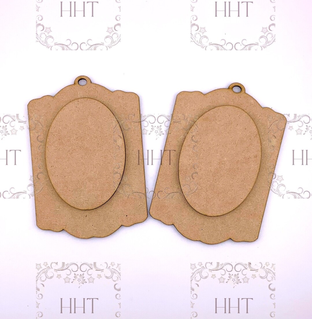 Laser Cut MDF, Wood, Decorative, Gift Tags, Ornaments, Center Overlay ...