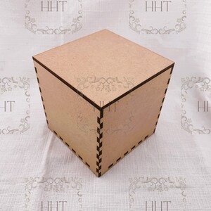 Laser Cut, MDF, Basic, Box With Lid, Craft, Base, Blank, Canvas ...