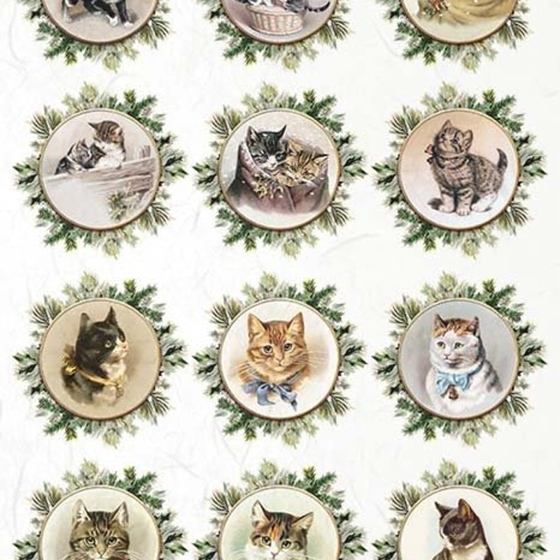 Decoupage Cat - Etsy