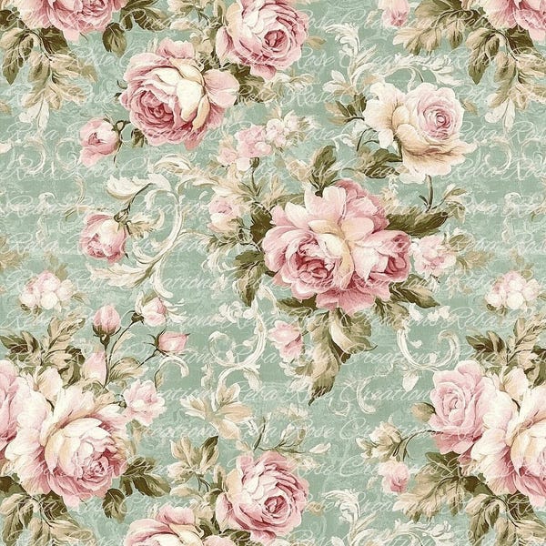 Shabby Chic Wallpaper - Etsy