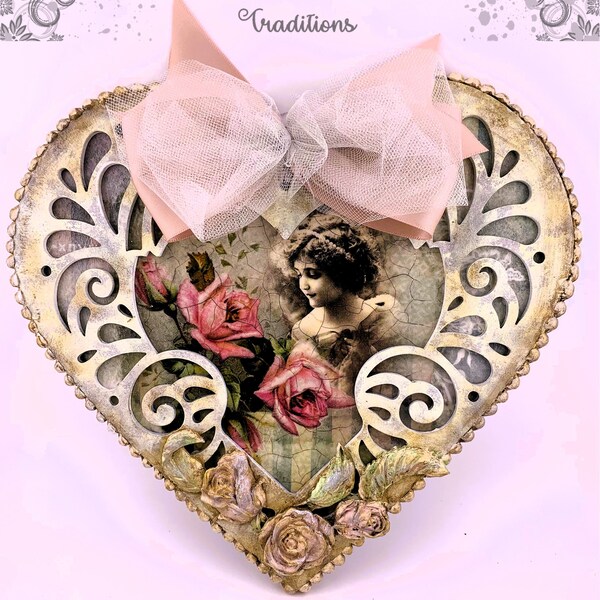 Shabby Chic Roses Decor - Etsy