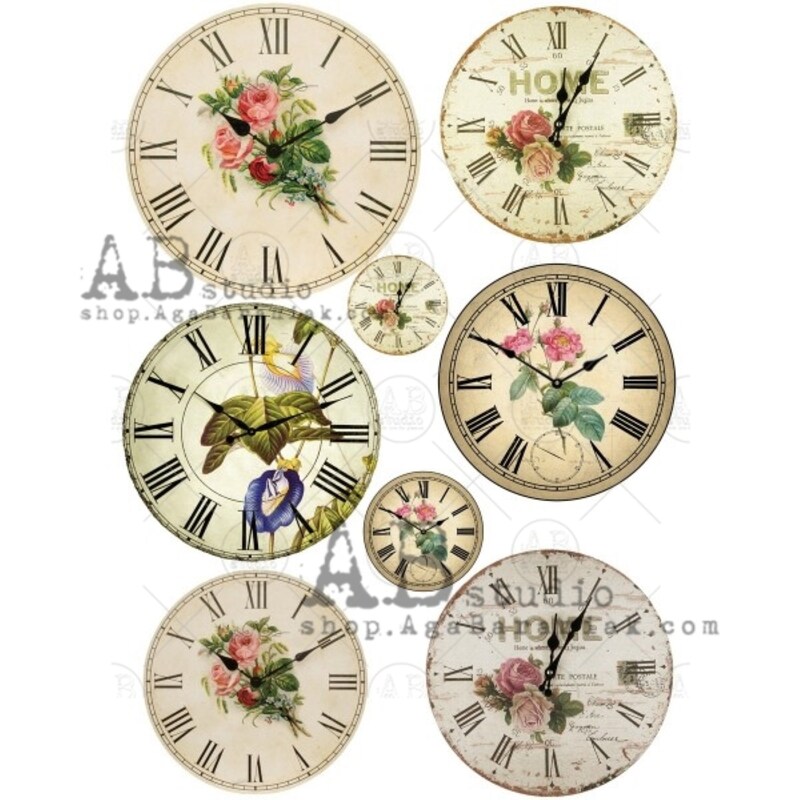 Shabby Chic Clock - Etsy