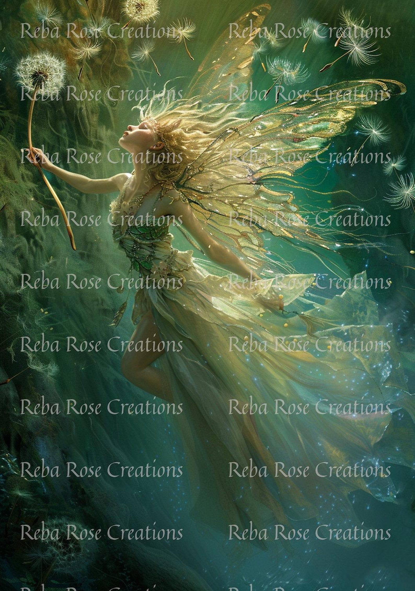 Reba Rose Creations Rice Paper for Decoupage, Fairy, Fantasy, Mystical ...