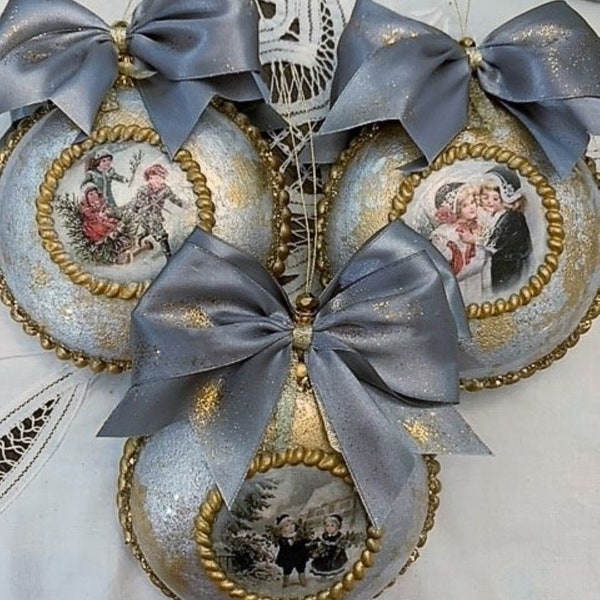 Decoupage Ornament - Etsy