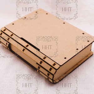 Laser Cut, MDF, Book, Box, Craft, Base, Blank, Canvas, Decoupage, Mixed ...