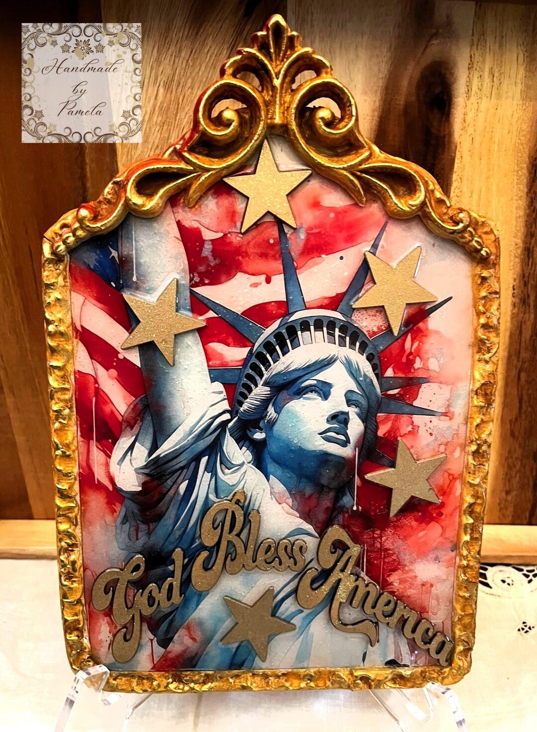 Handcrafted, Laser Cut, Statue of Liberty, Panel, Plaque, Wall Art ...