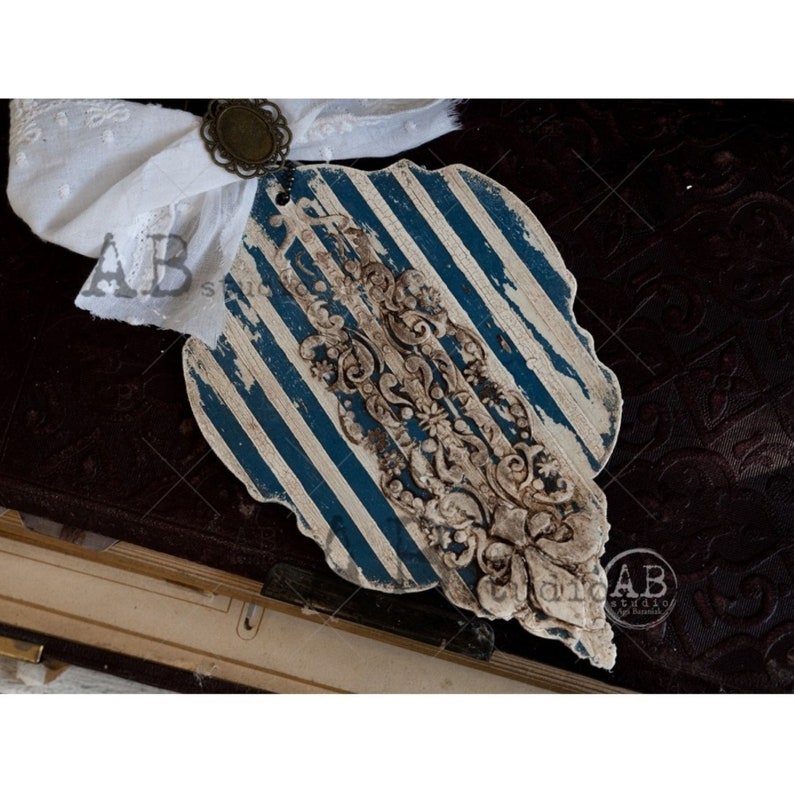 AB Studio Laser Cut Stencil ID-386 20x20 Cm Vintage Trim - Etsy